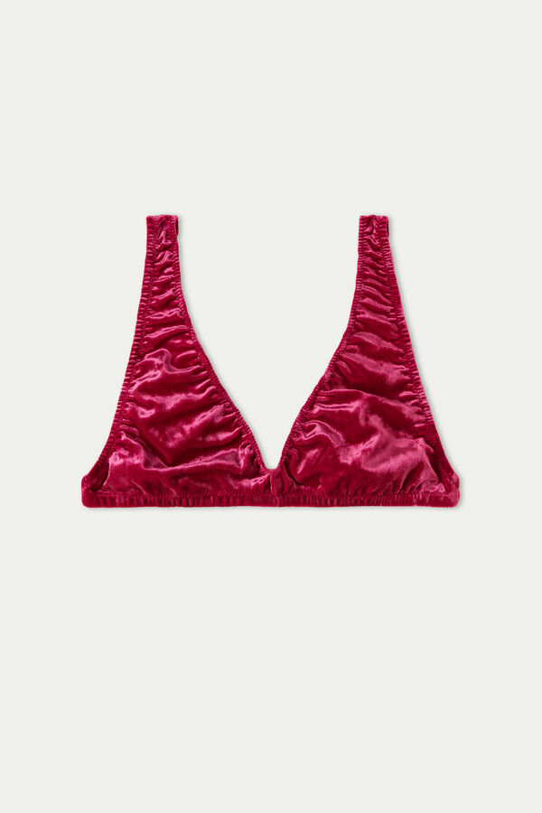 Orchid Velvet Simple Triangle Bra - Triangle - Women | Tezenis