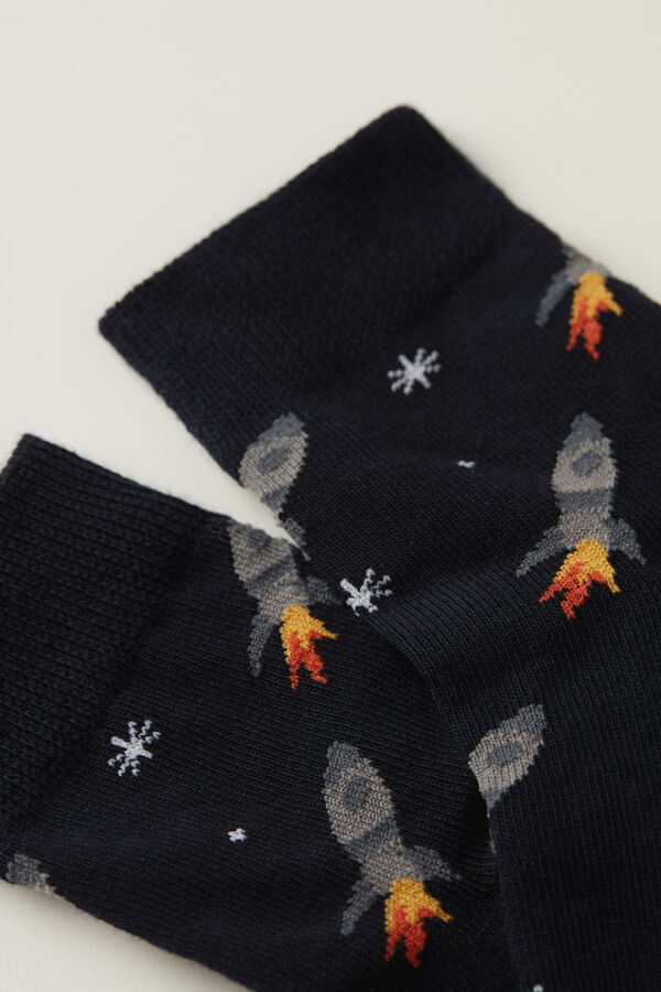 Girls’ Short Patterned Cotton Socks - Socks - Kids | Tezenis