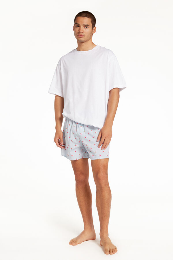 Patterned Cotton Canvas Boxers - Boxers - Men | Tezenis
