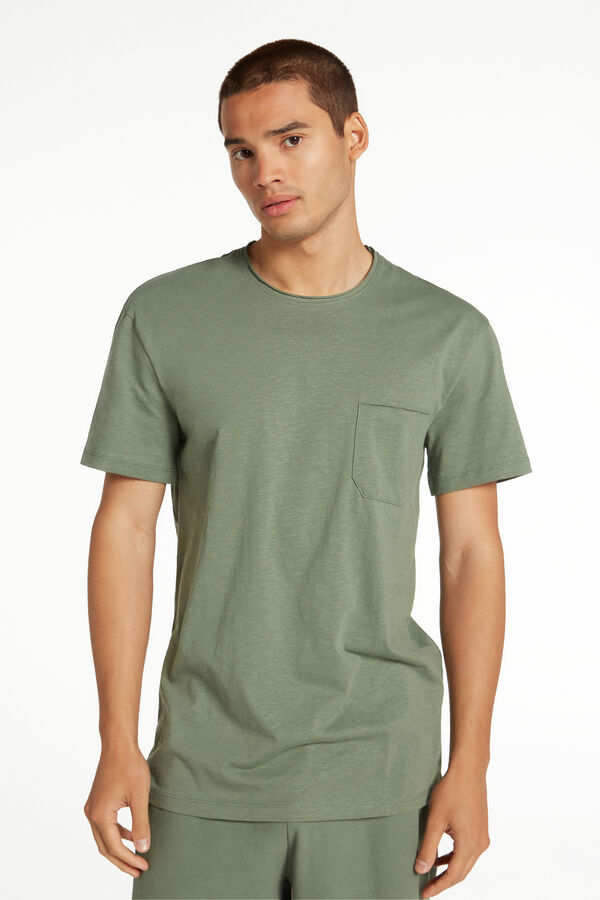 Cotton T-Shirt with Pocket - T-Shirts - Men | Tezenis