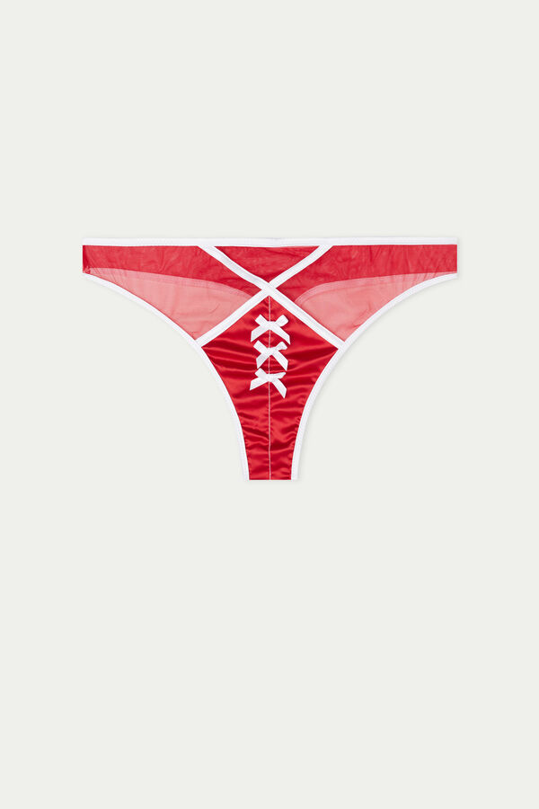 String High Waist από Σατέν και Τούλι | Tezenis