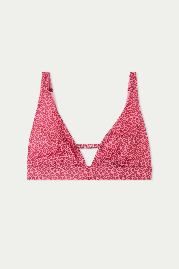 Pretty Leopard Triangle Bra - | Tezenis