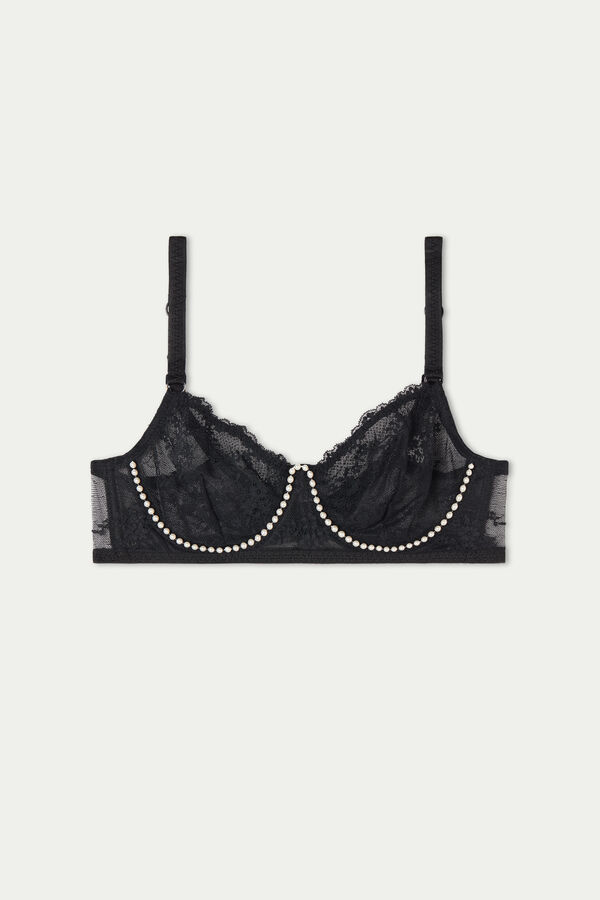 Paris Pearl Lace Balconette Bra - Balconette - Women | Tezenis