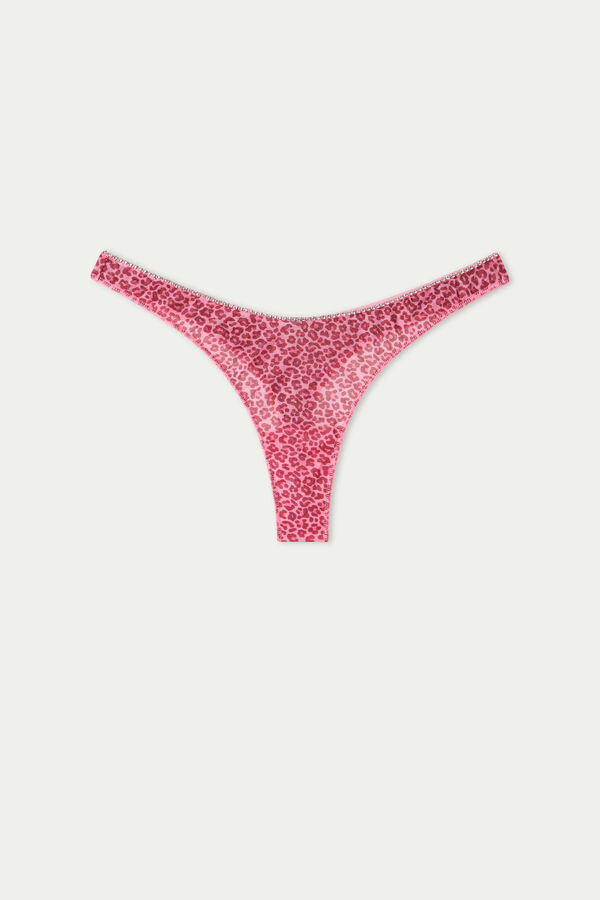 Pretty Leopard High-Cut G-String - | Tezenis