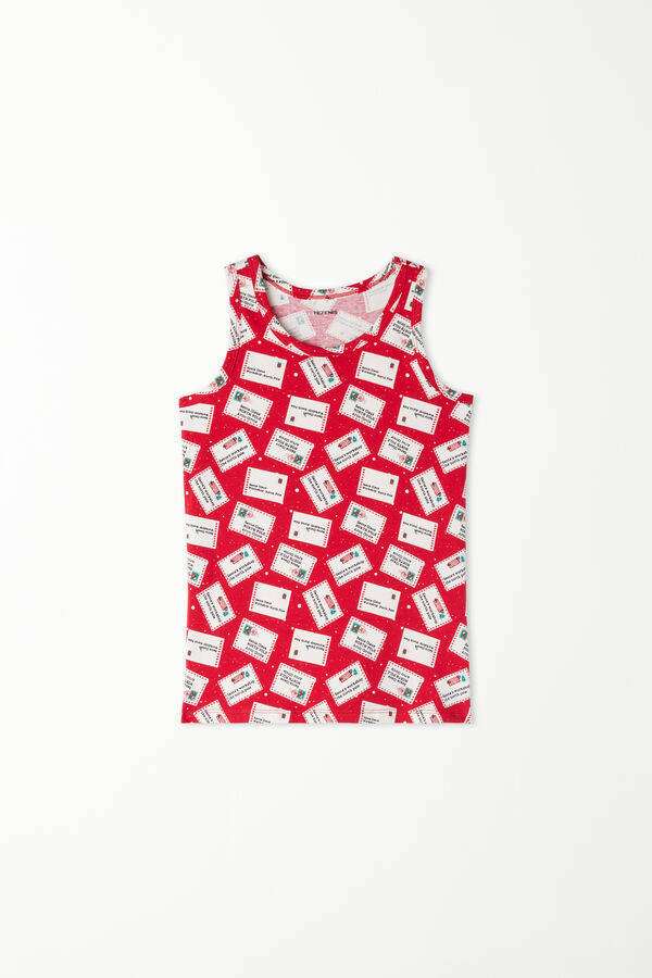 Dječja Unisex Pamučna Majica Širokih Naramenica s Božićnim Printom ...