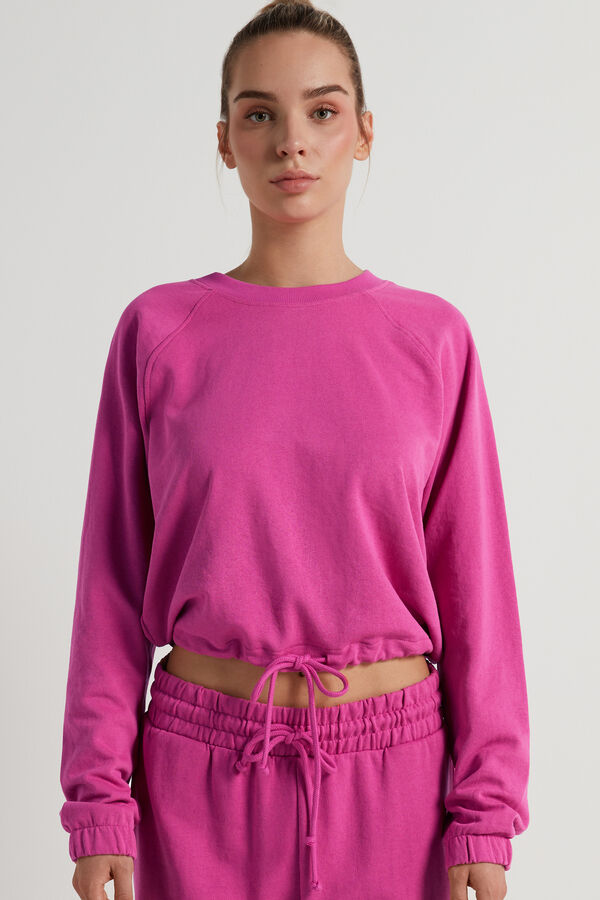 Sweat Court à Manches Longues avec Cordon de Serrage | Tezenis