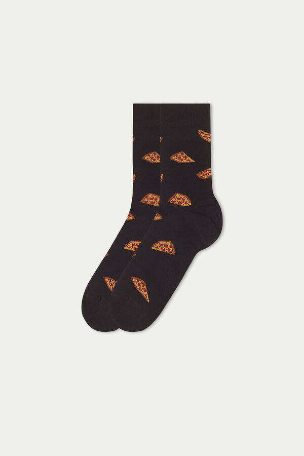 Short Patterned Cotton Socks - Short Socks - Men | Tezenis