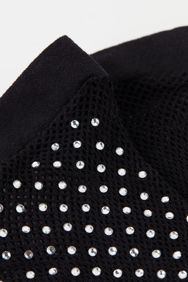 Fishnet Socks with Rhinestones - Socks - Women | Tezenis