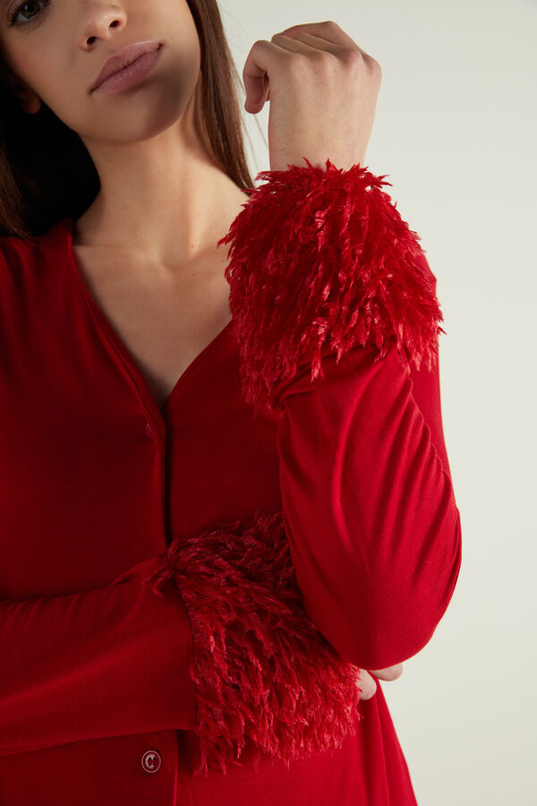 Long Open Feather Detail Pyjamas - | Tezenis