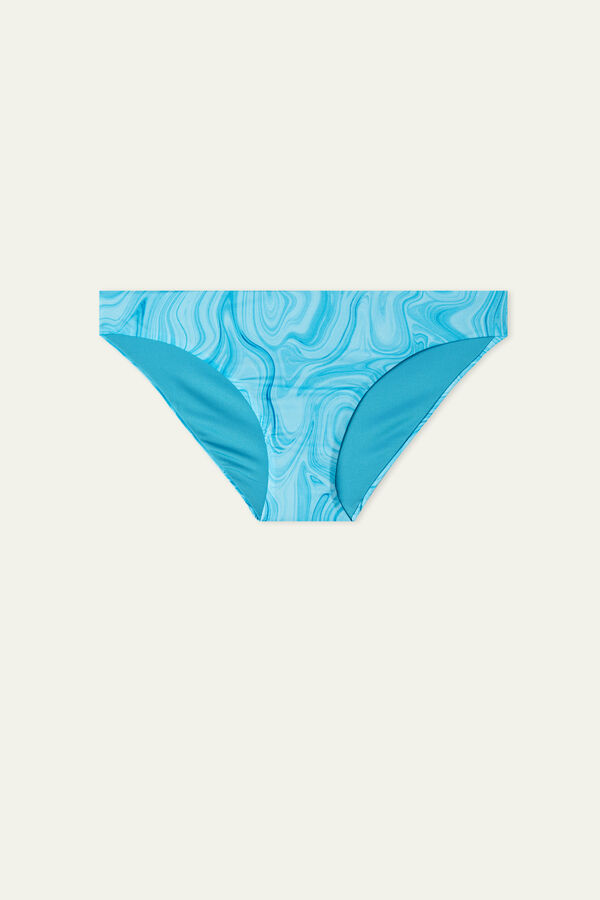 Liquid Turquoise Classic Bikini Bottoms - | Tezenis