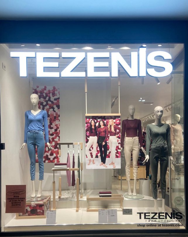 Loja de roupa e underwear em Udine na Mercato Vecchio n. 1 | Tezenis