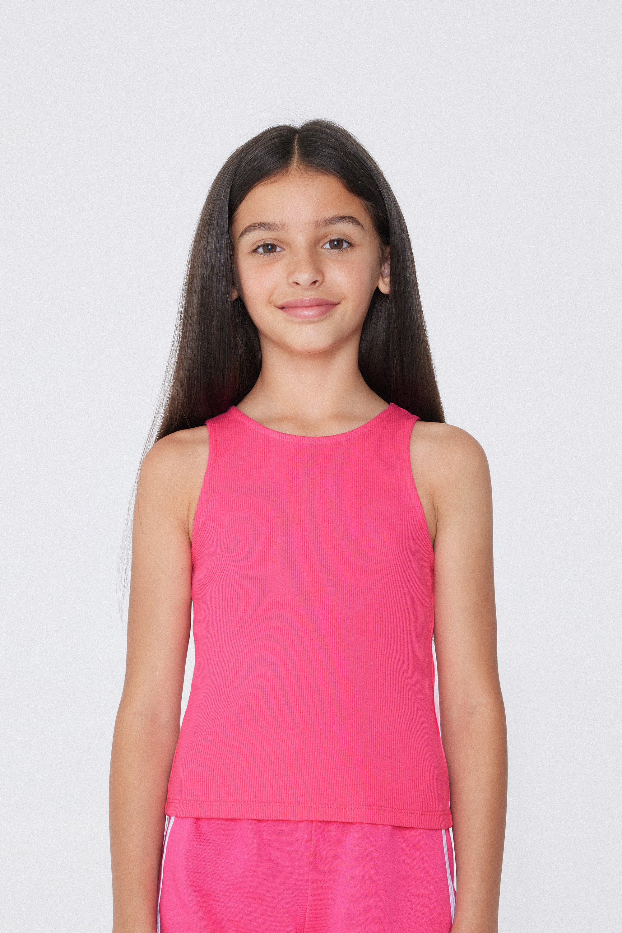 Girls’ Ribbed Wide-Strap Tank Top - | Tezenis