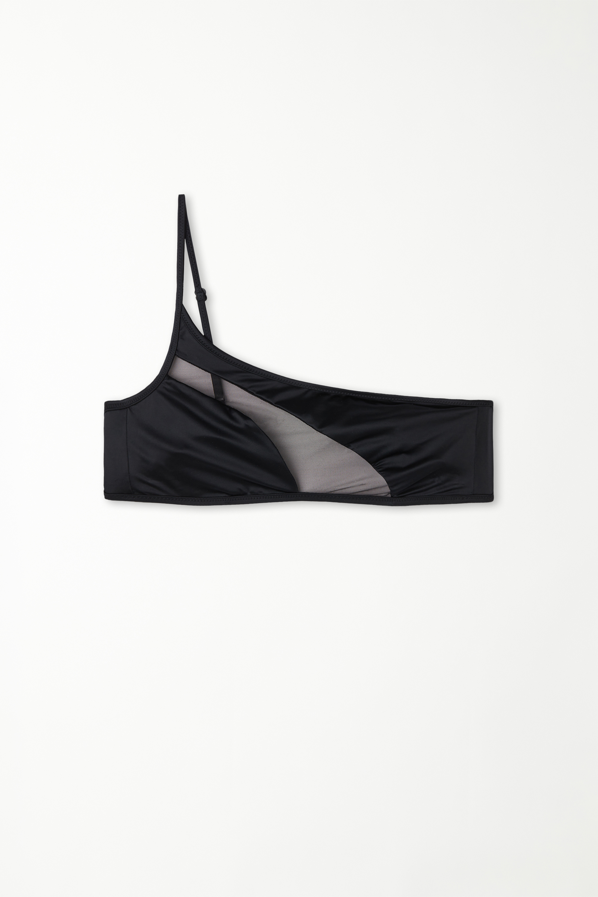 Charming Tulle One-Shoulder Bra-Style Bikini Top - | Tezenis
