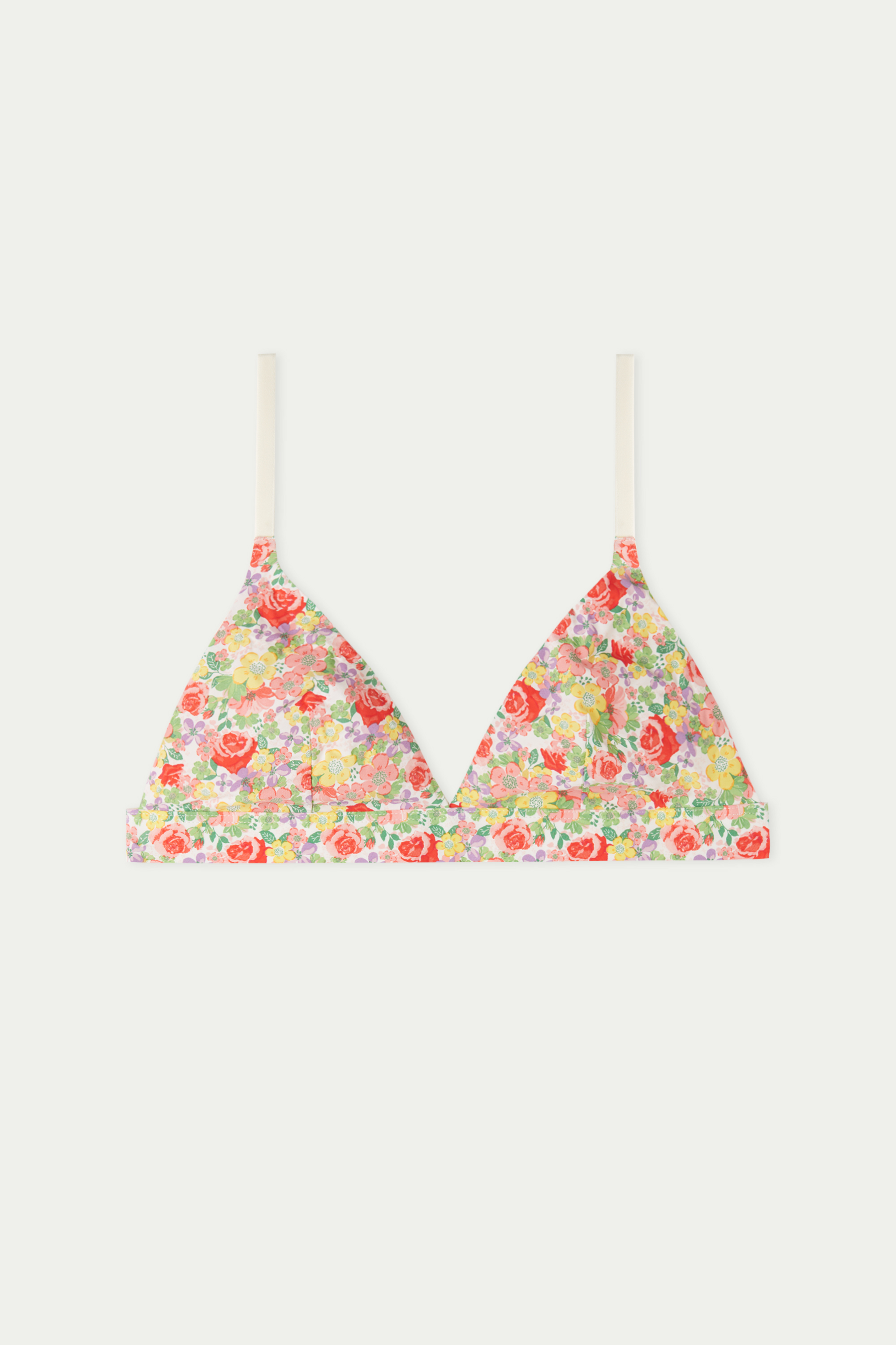 Lisbon Printed Microfibre Triangle Bra - Non padded bras - Women | Tezenis