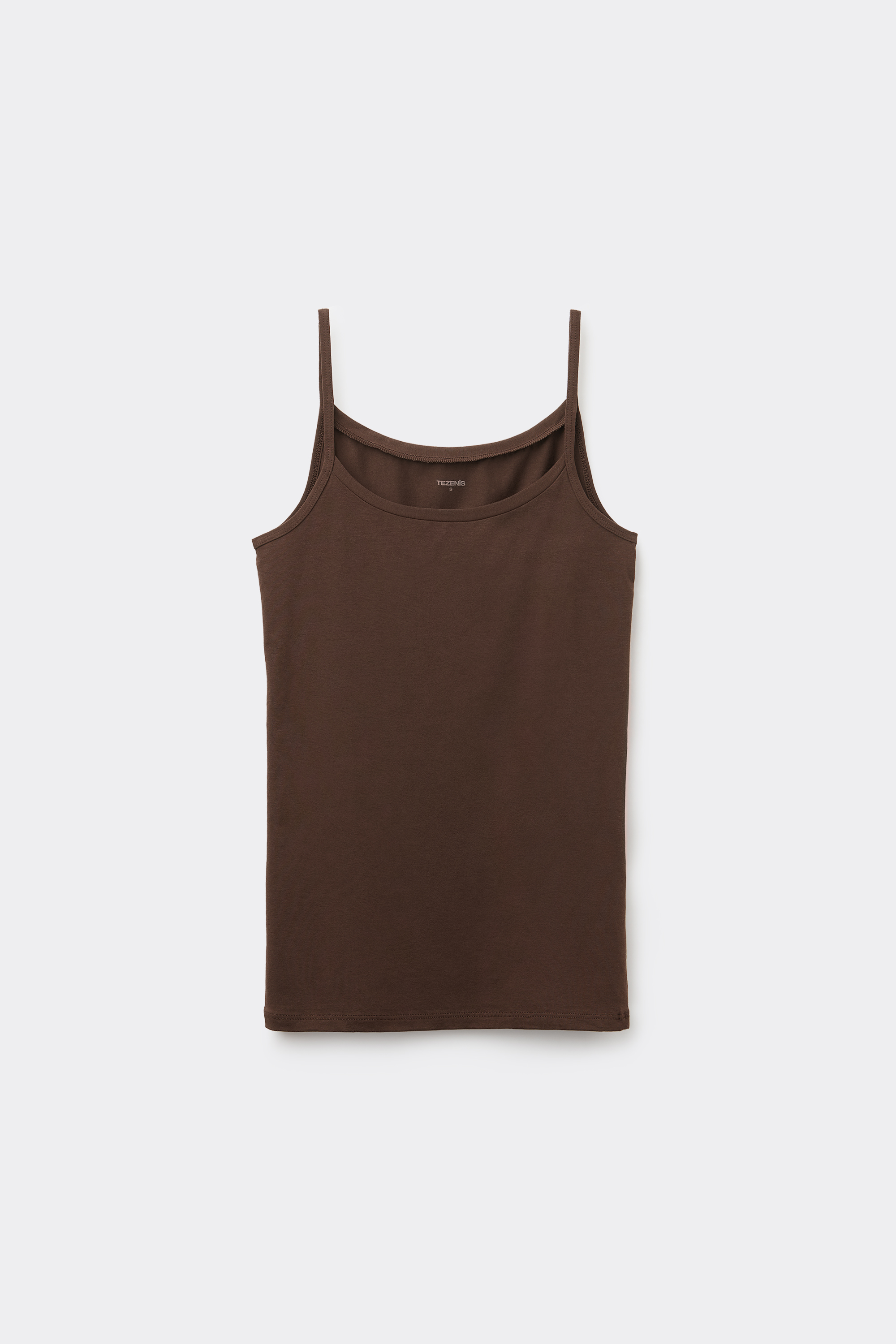 Strečové Bavlnené Tielko s Okrúhlym Výstrihom - Tielka - Dámské | Tezenis