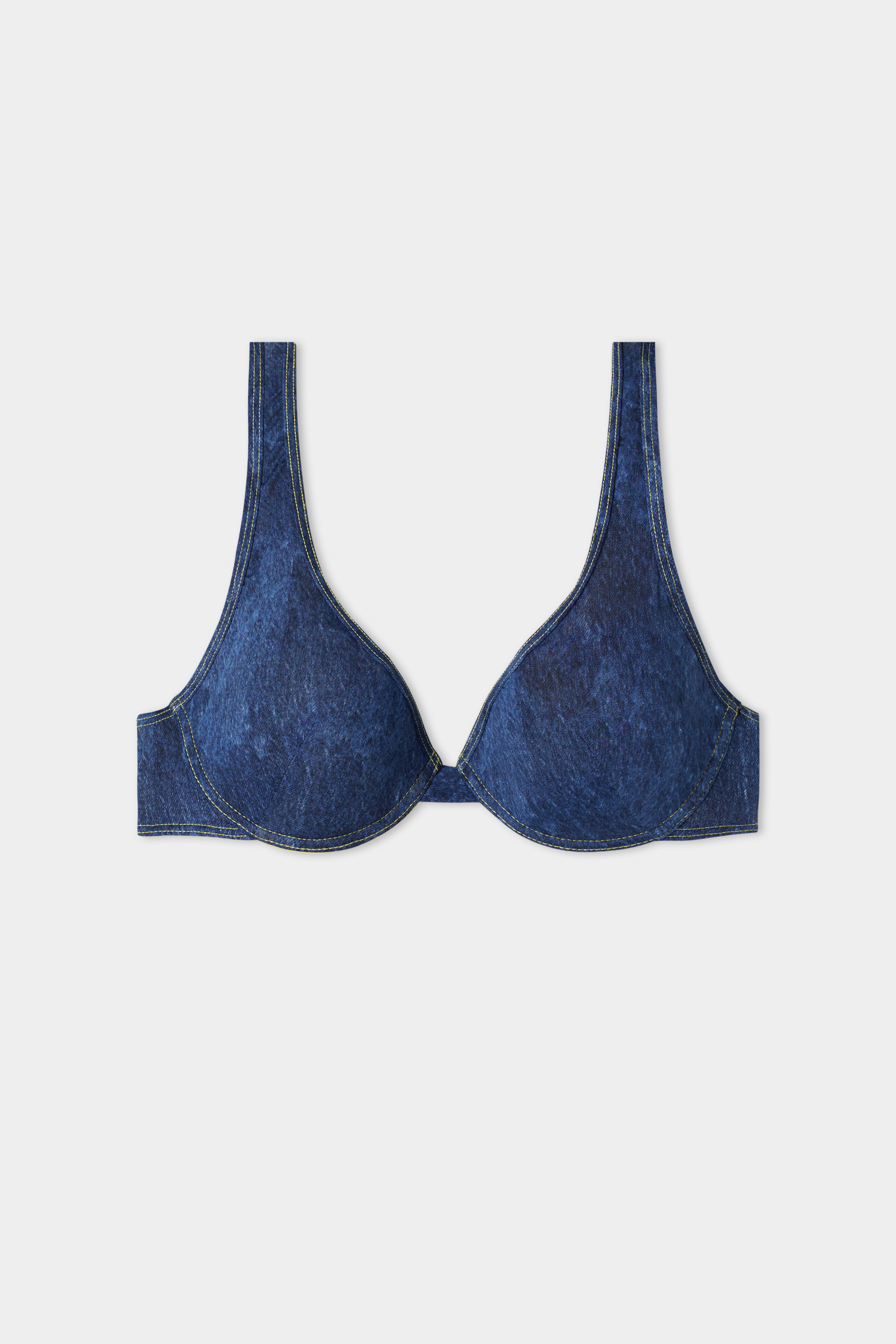 Denim Push-Up Bikini Top - Push-up - Women | Tezenis