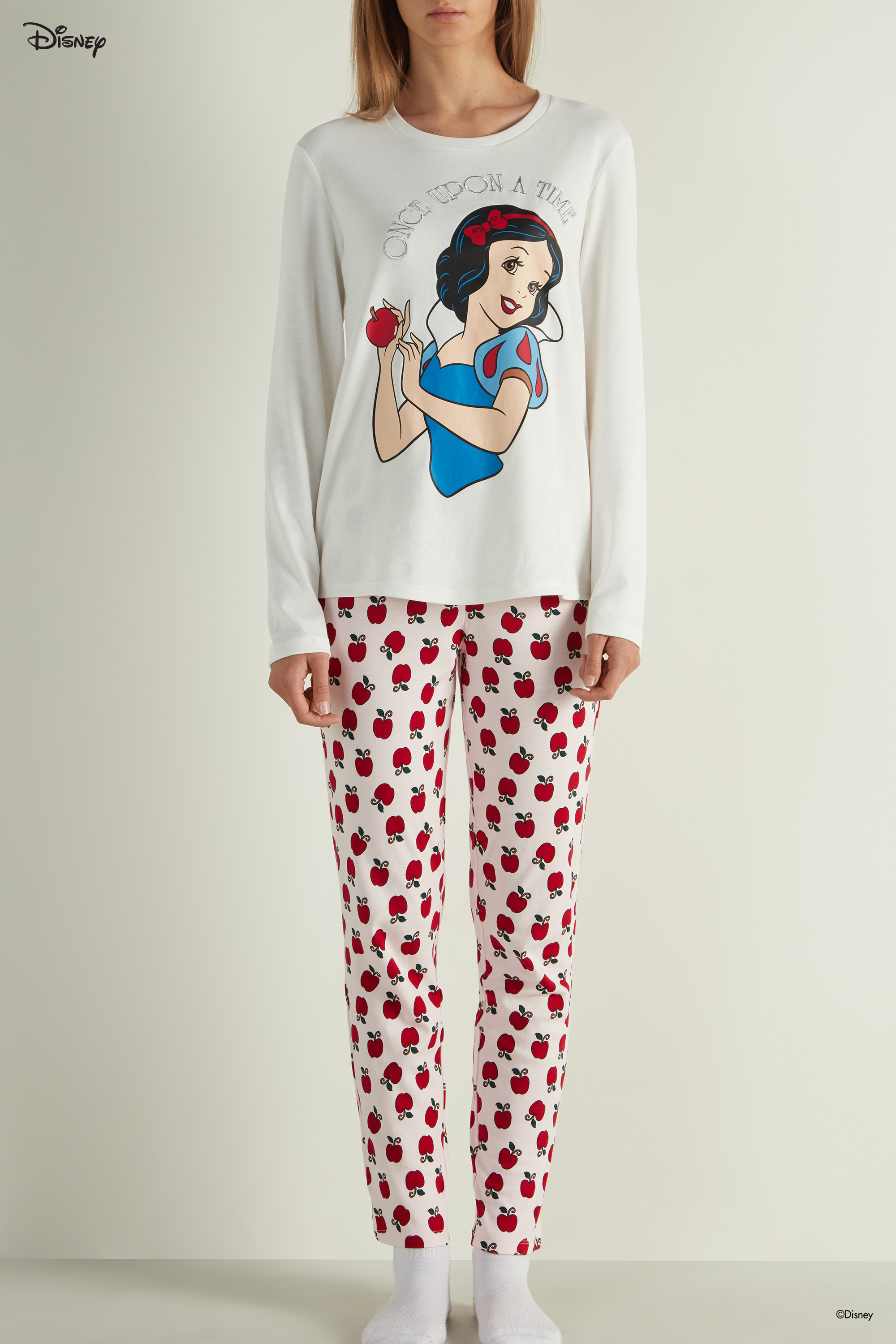 Long Cotton Pyjamas with Disney Snow White Print - | Tezenis