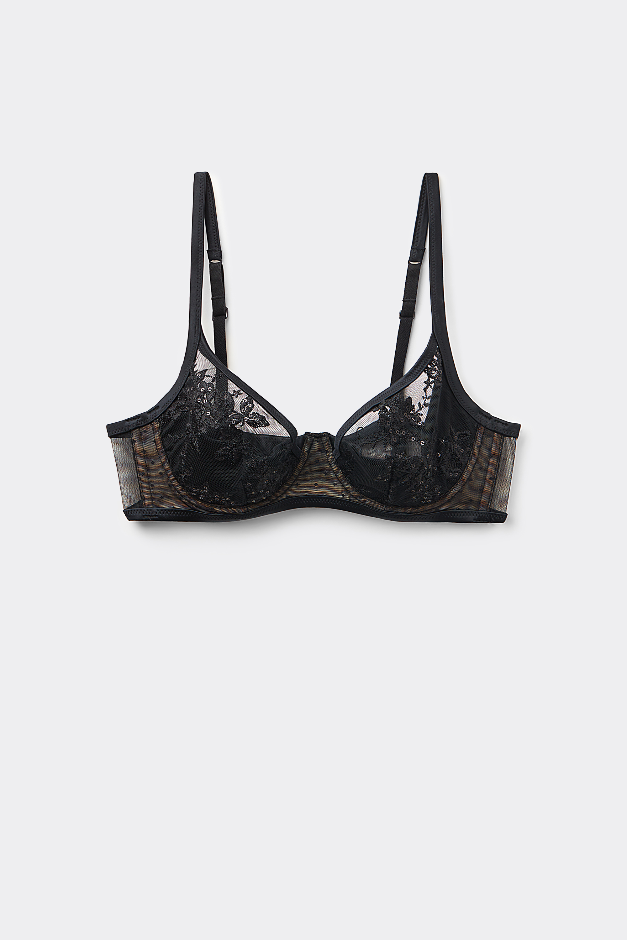 Parisian Night Demi Balconette Bra - | Tezenis