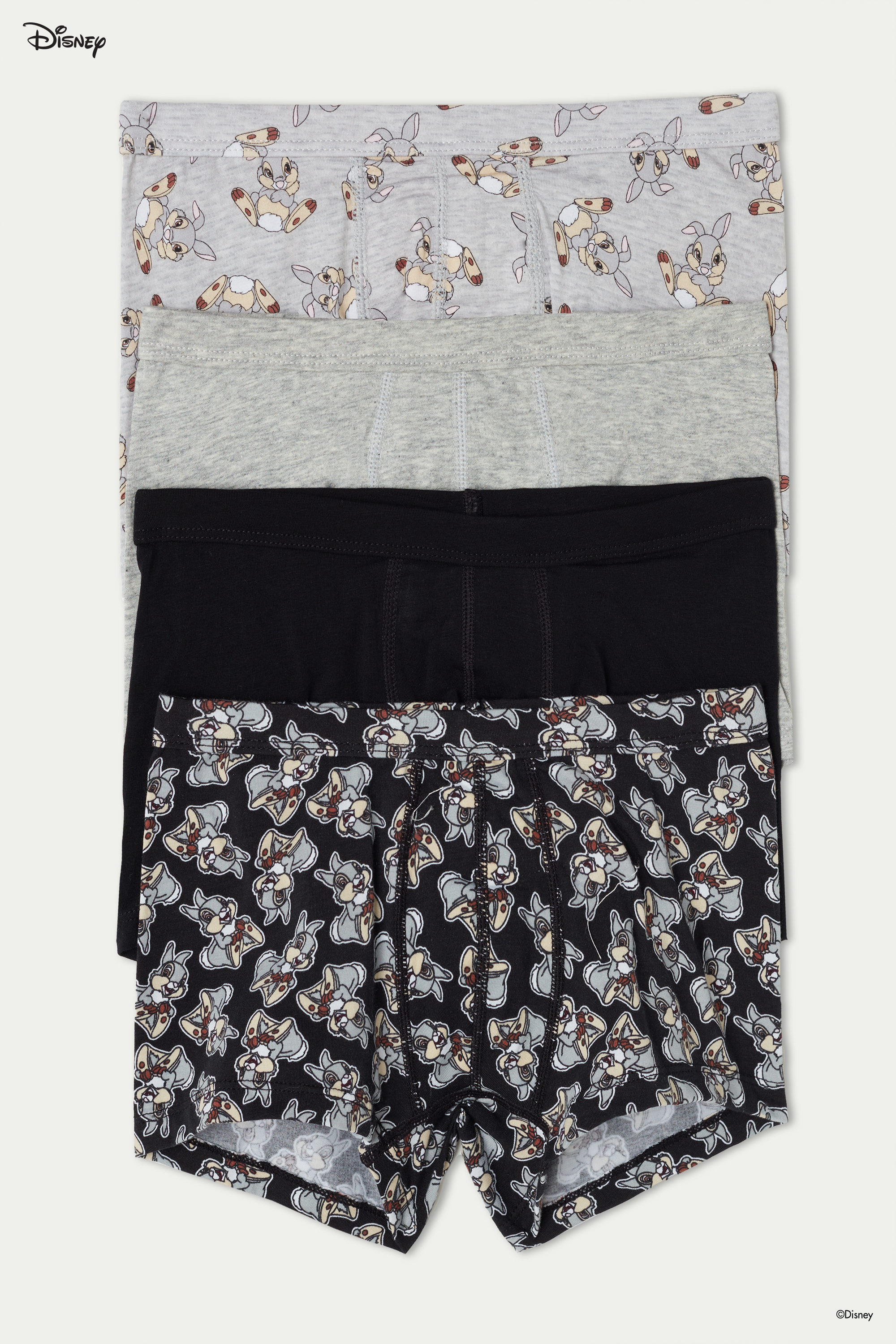 4-Piece Pack Cotton Disney Bambi Print Boxer Briefs - | Tezenis