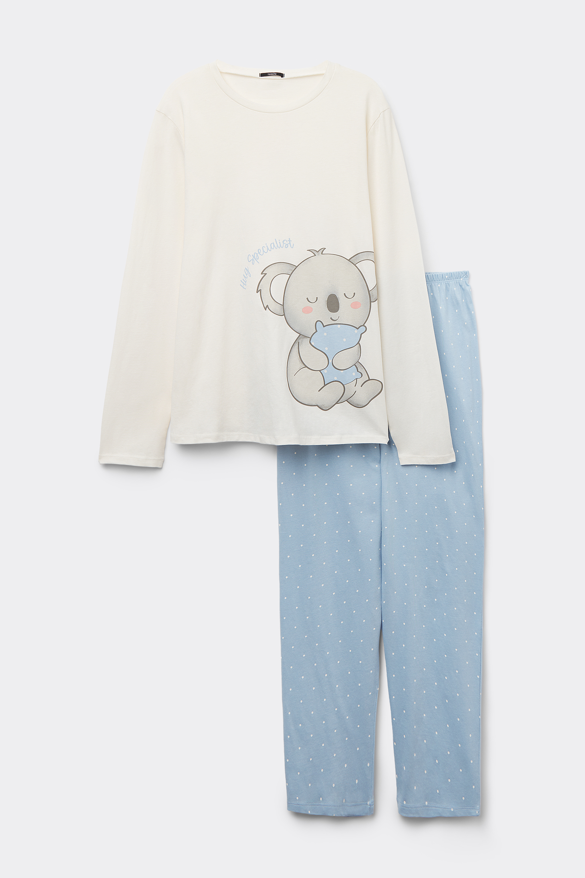 Koala Print Long Cotton Pyjamas