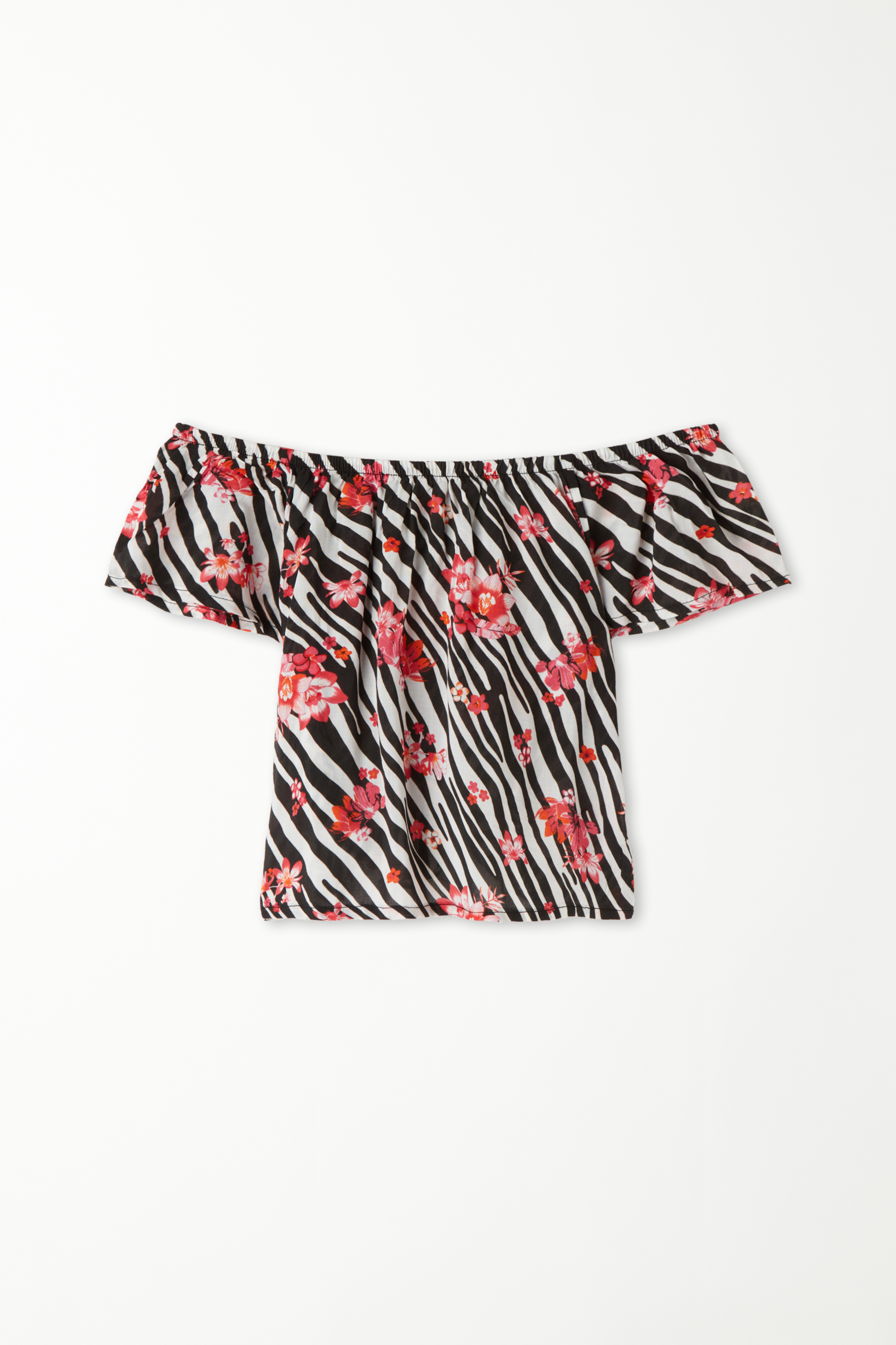 Top de Tela de Viscosa con Olán para Niña | Tezenis