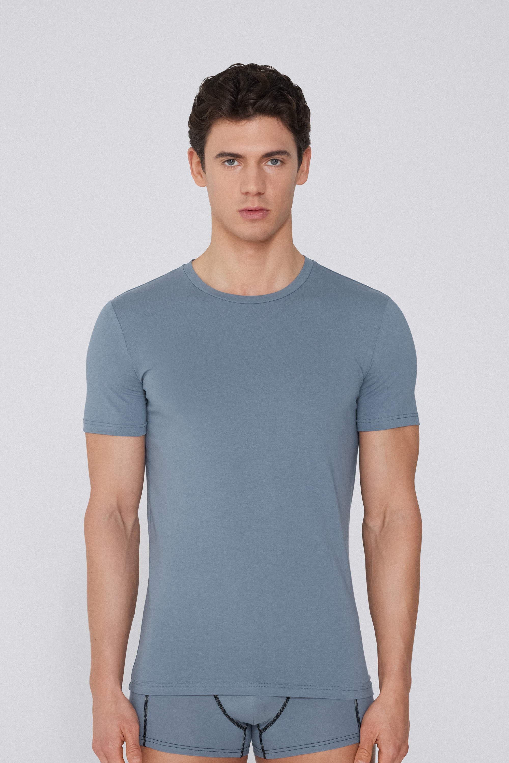 Stretch Cotton T-shirt in a Choice of Colors | Tezenis