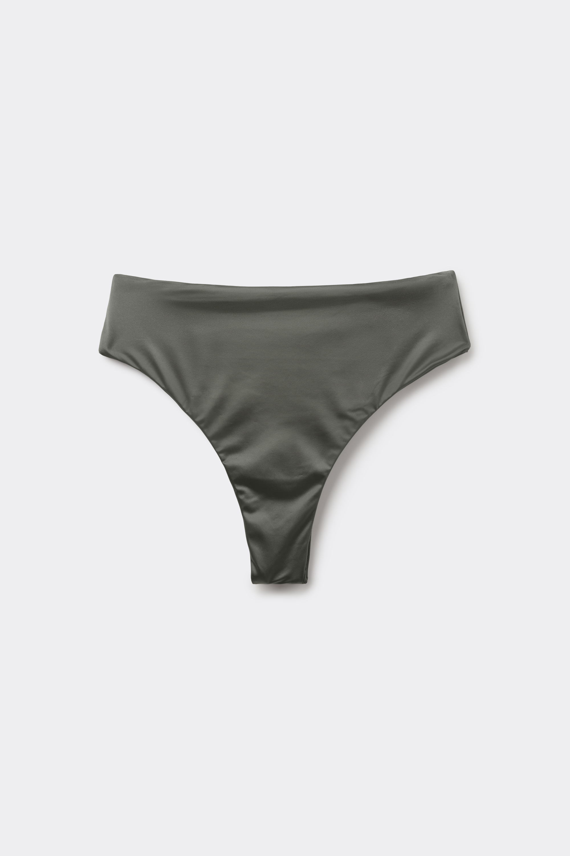 Shiny Glam High-Rise Brazilian Bikini Bottom