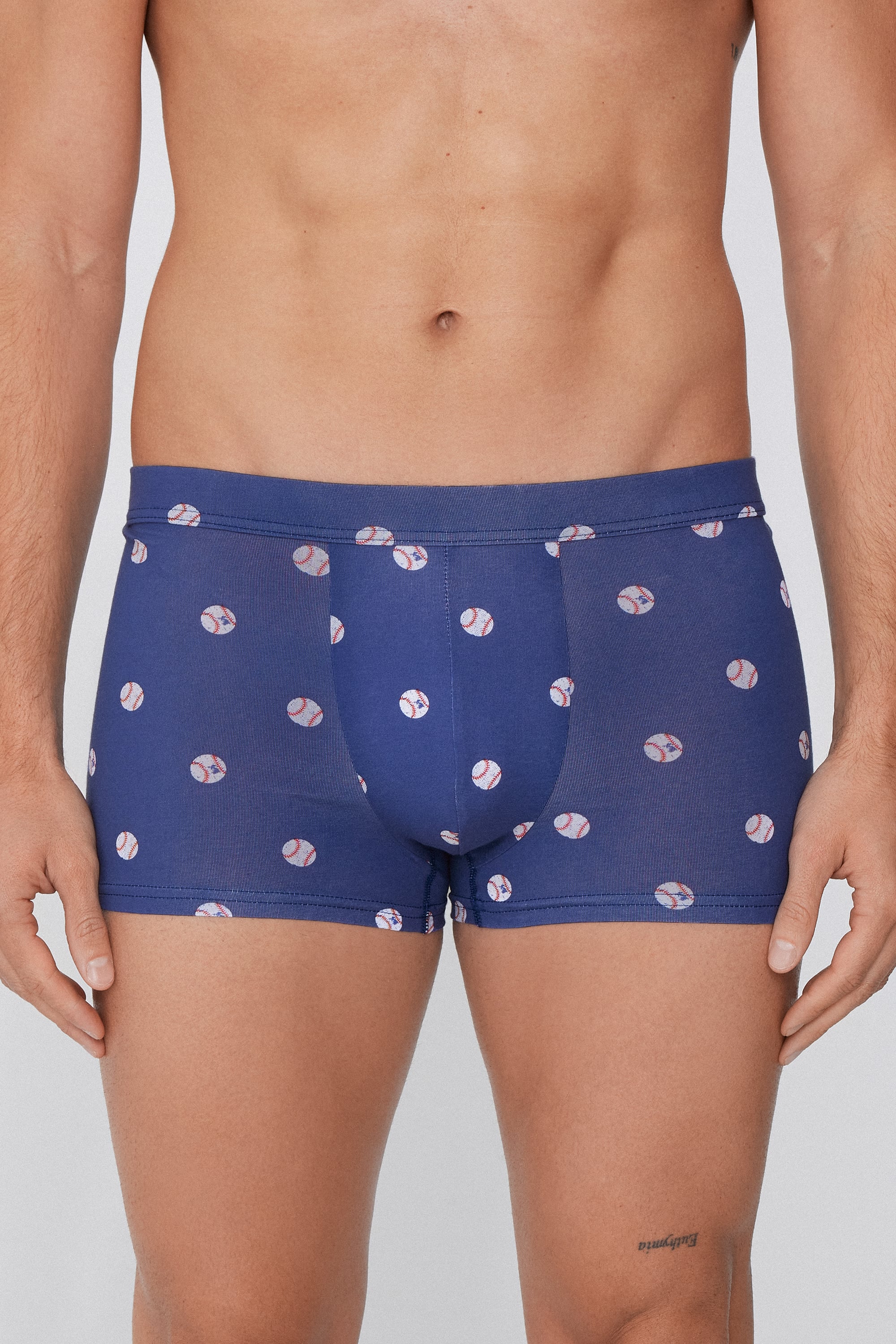 Printed Stretch Cotton Boxers - Boxers - Men | Tezenis