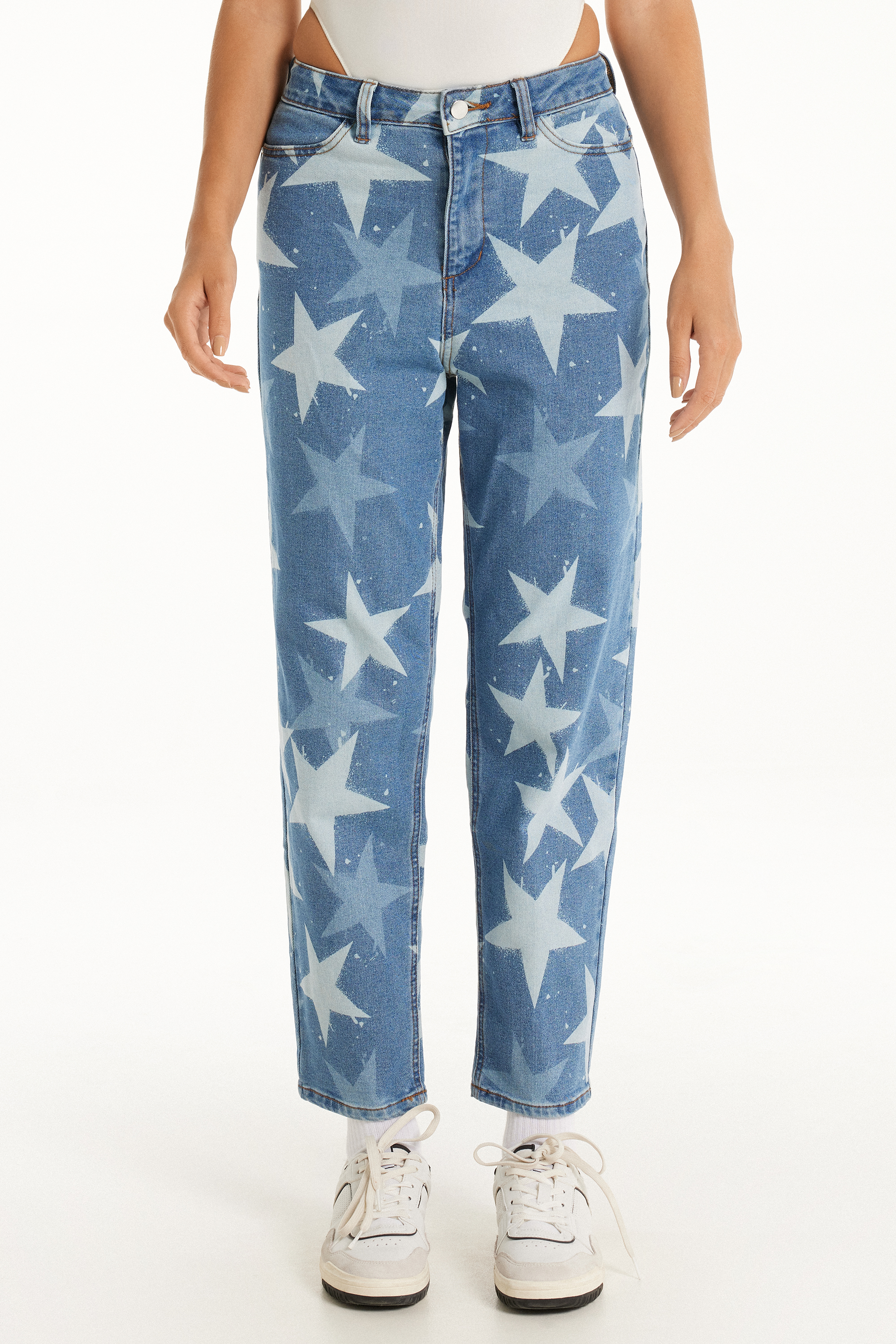 Παντελόνι από Denim με Print - Παντελόνια - ΓΥΝΑΙΚΑ | Tezenis