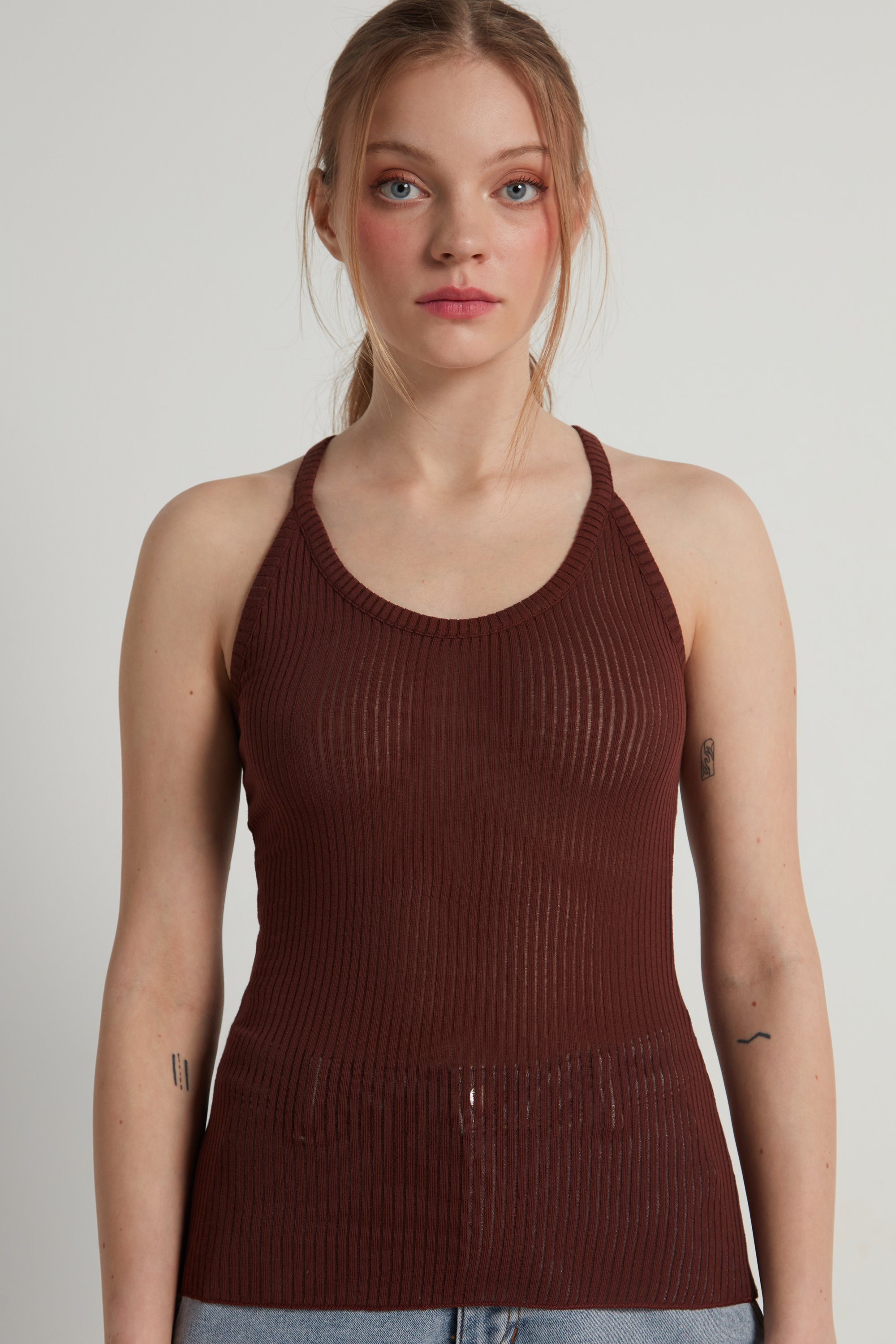 Ribbed Cotton Tank Tops