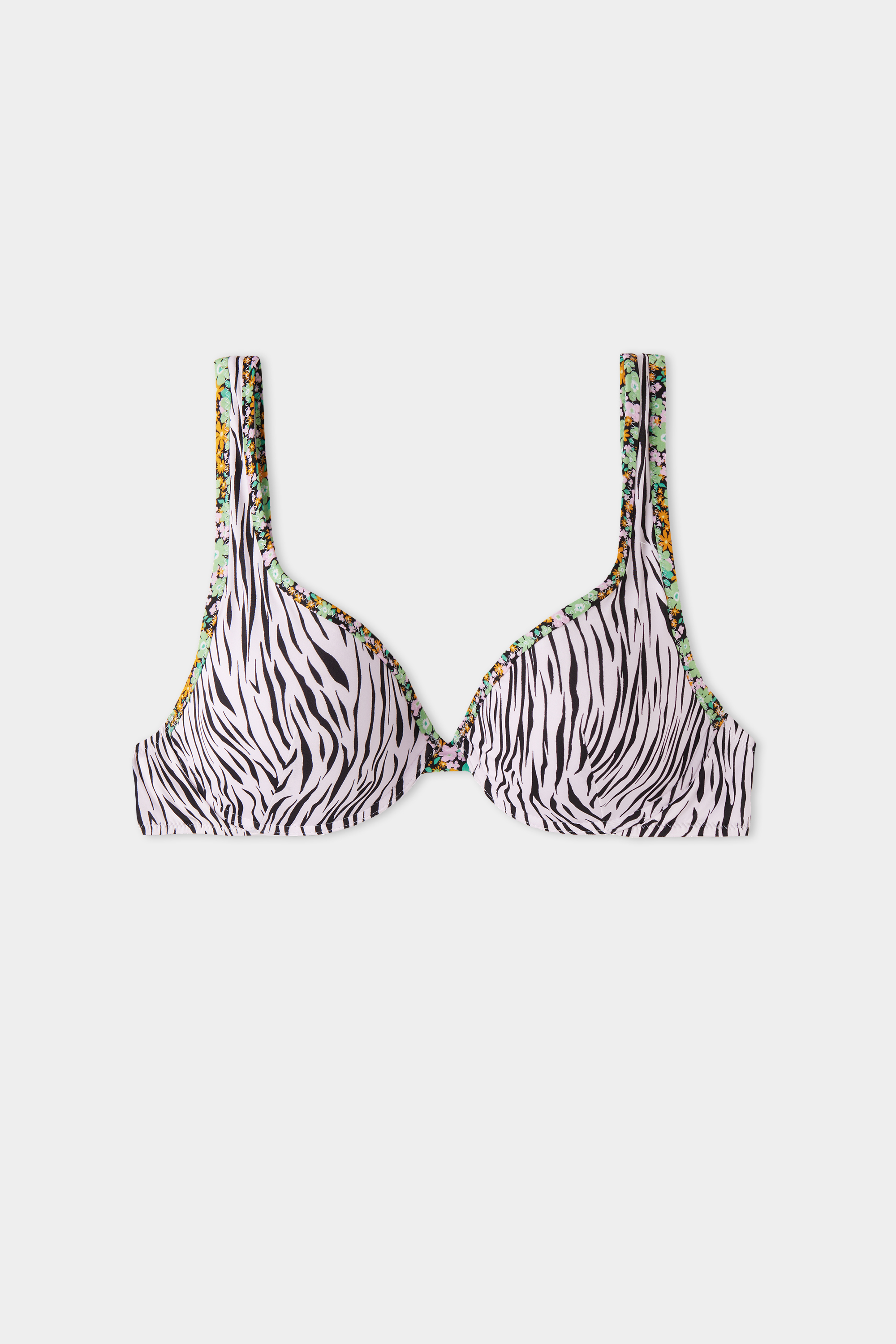 Haut de Maillot Push-Up Pretty Flower Zebra - Push-up - Femme | Tezenis
