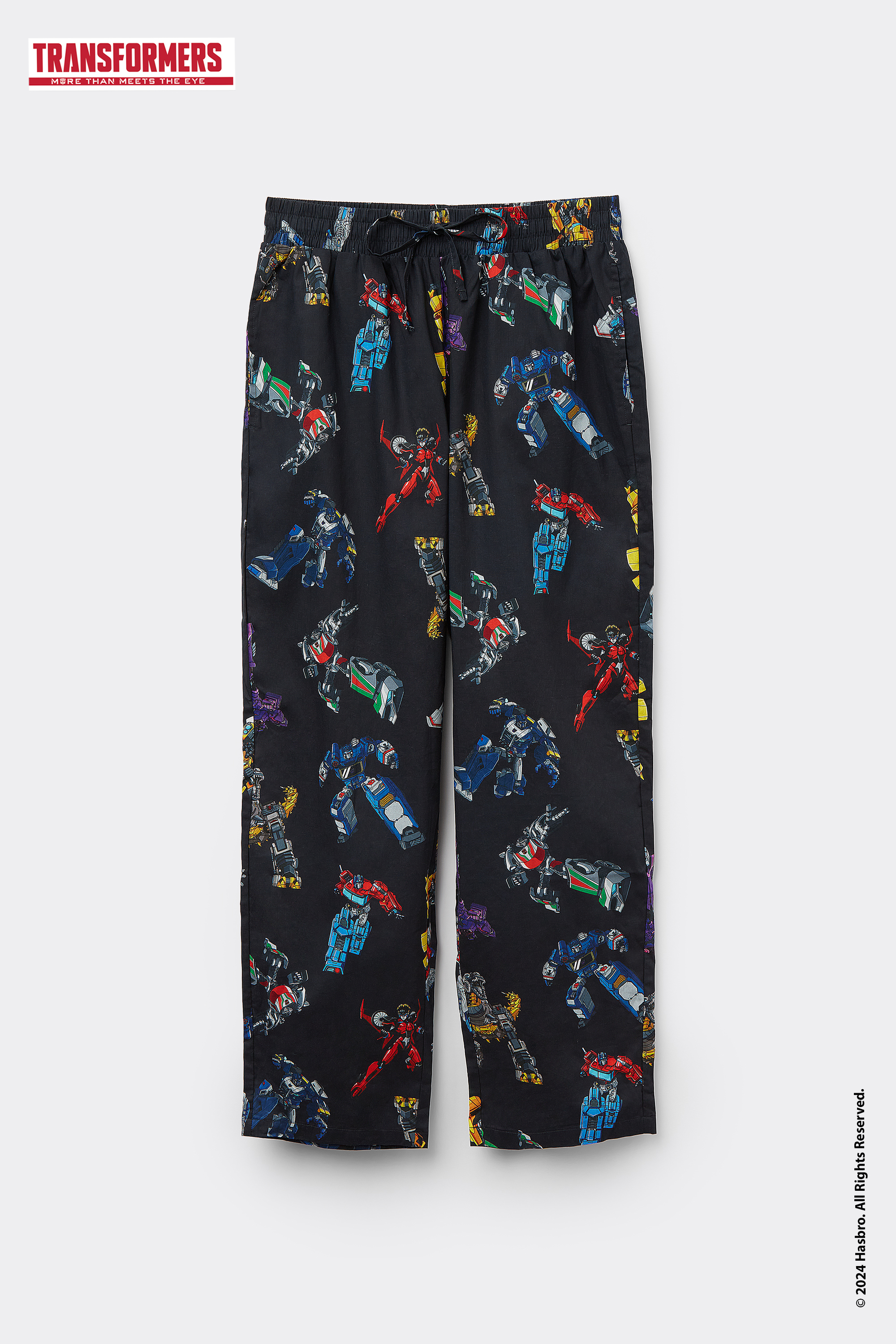 Transformers Print Cotton Cloth Full Length Pants - Long Pajamas - Men ...