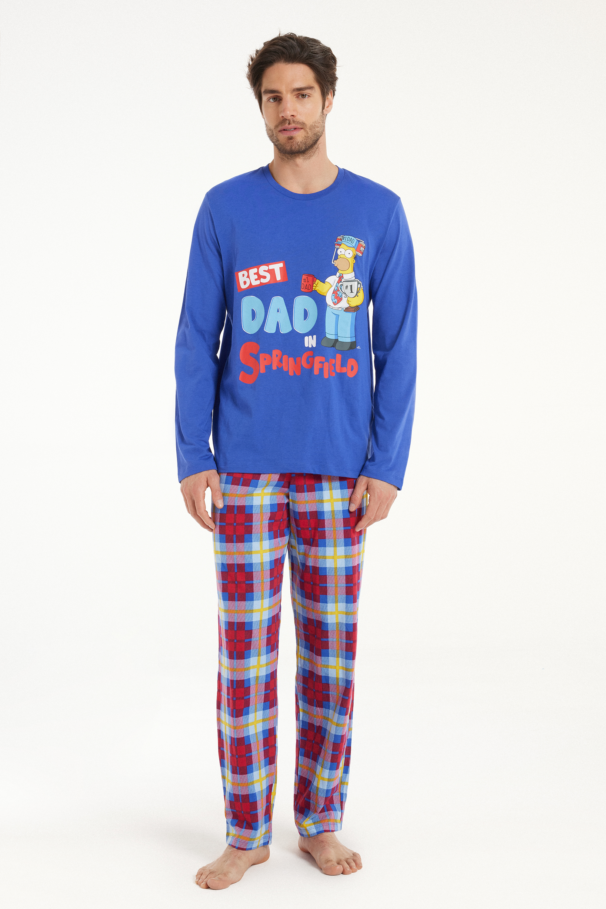 The Simpsons Print Full Length Pajamas - | Tezenis
