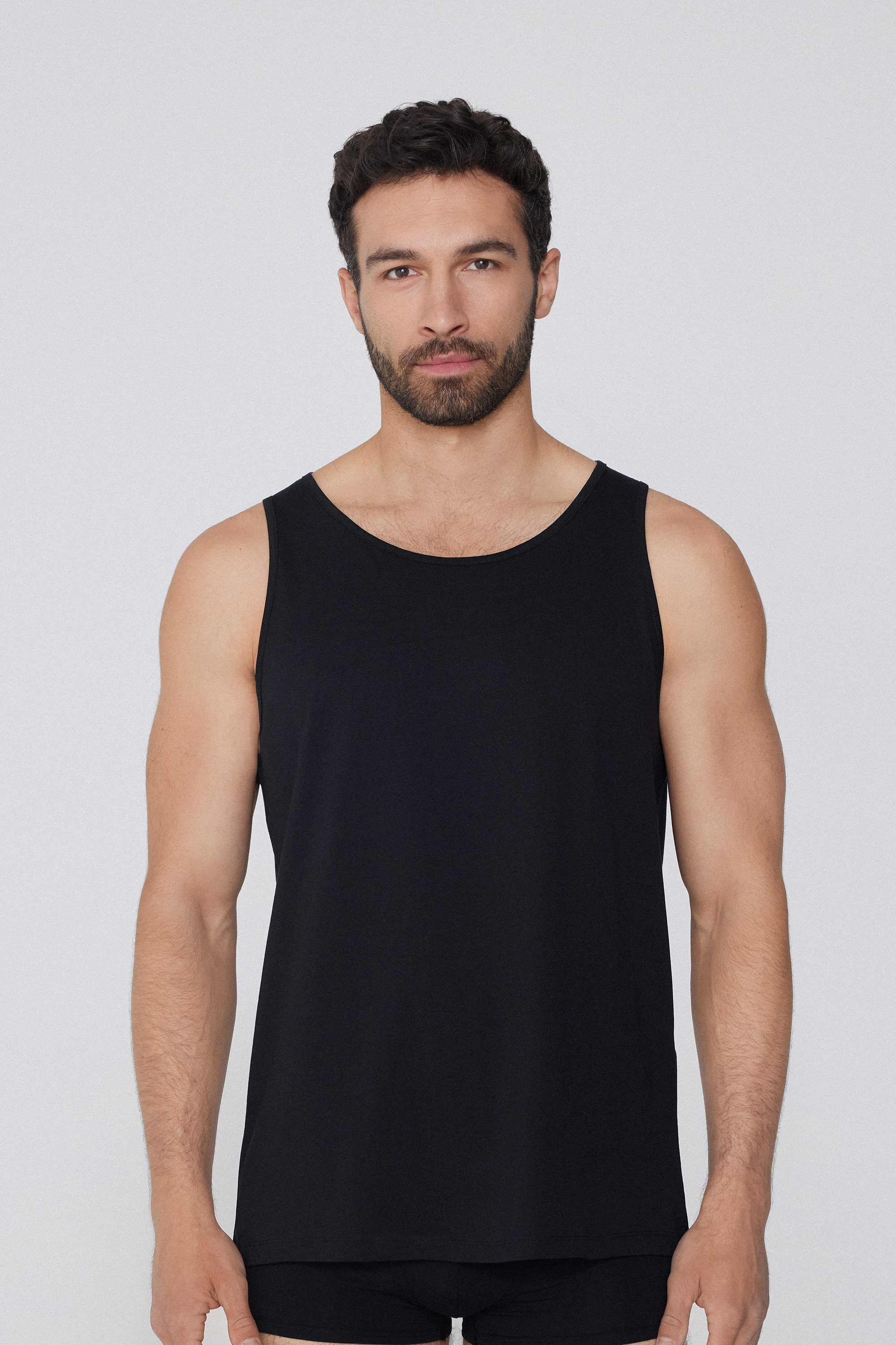 Canotta Spalla Larga Girocollo in Cotone - Canotte - Uomo | Tezenis