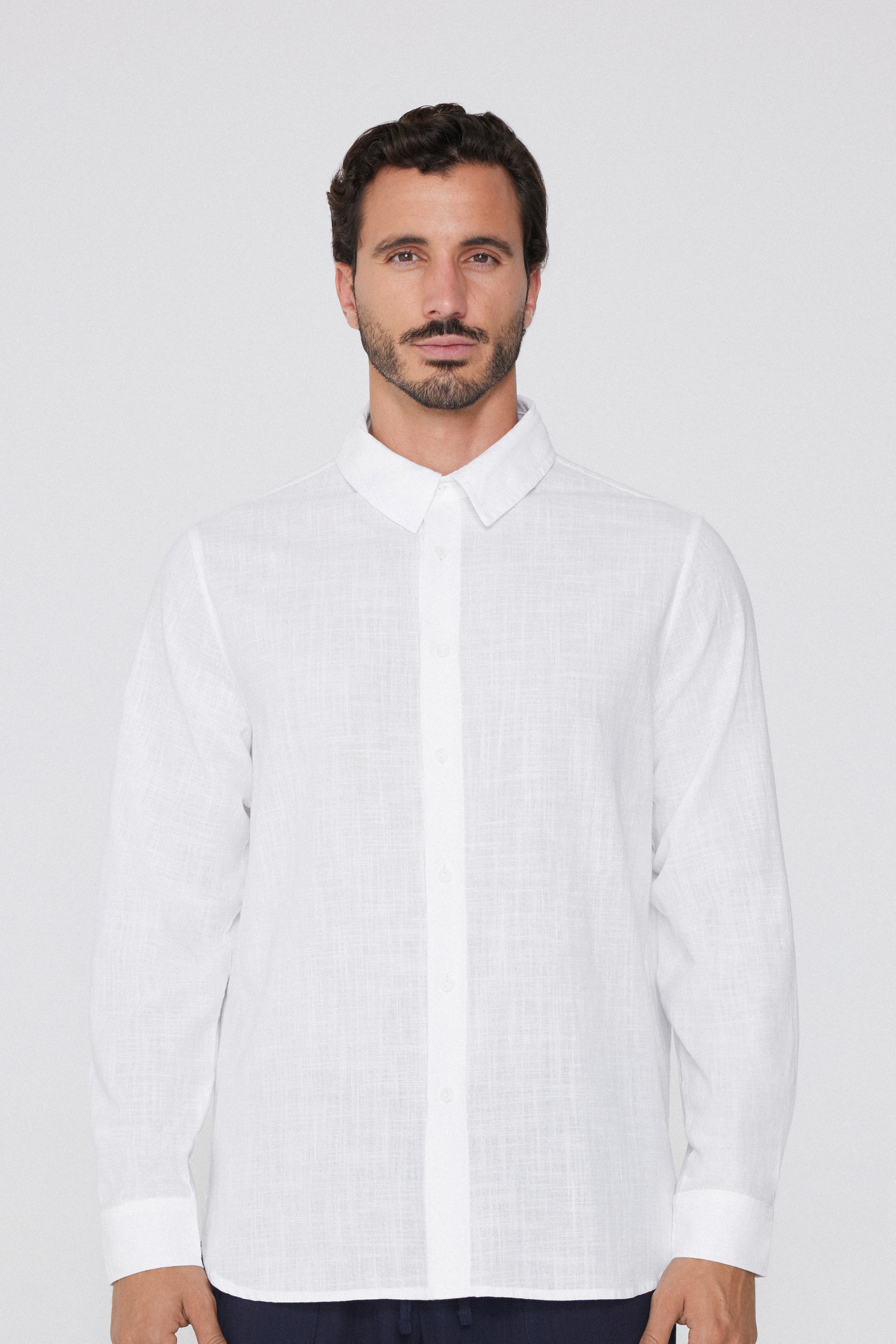 Super Light Long Sleeve Cotton Shirt - Shirts - Men | Tezenis