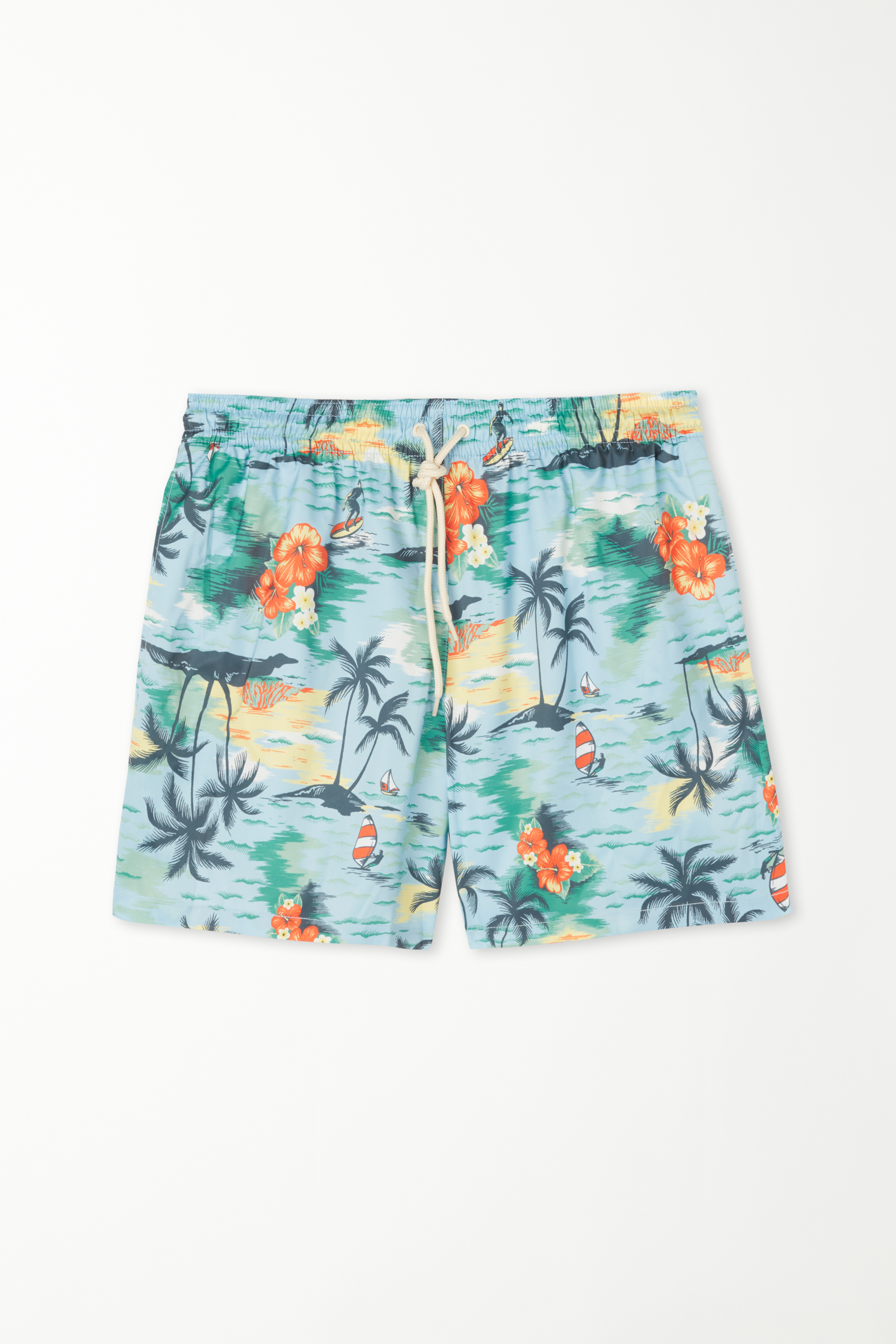 Basic Printed Swim Trunks - Swim Trunks - Men | Tezenis