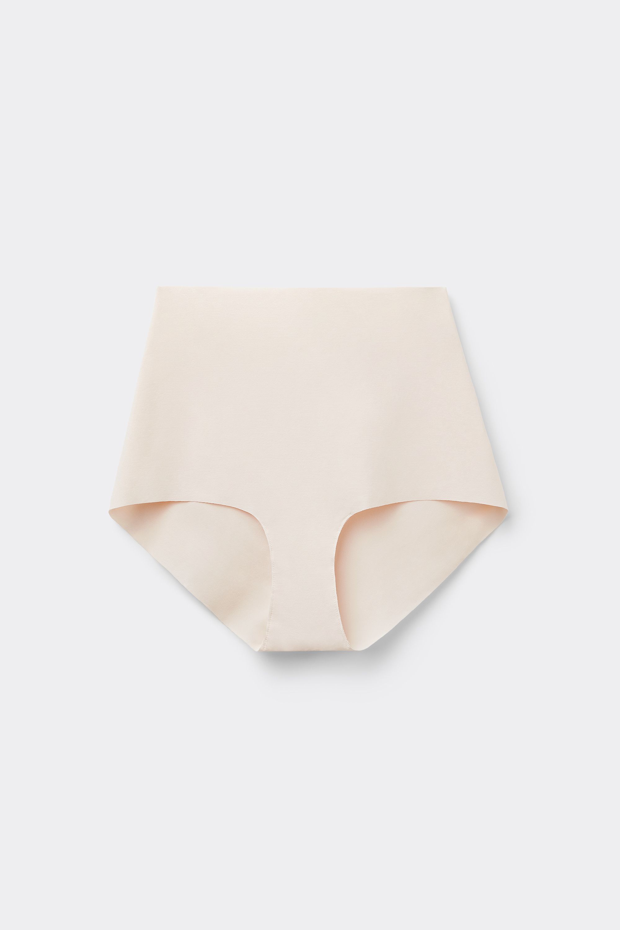 High-Waisted Laser Cut Microfibre French Knickers - | Tezenis