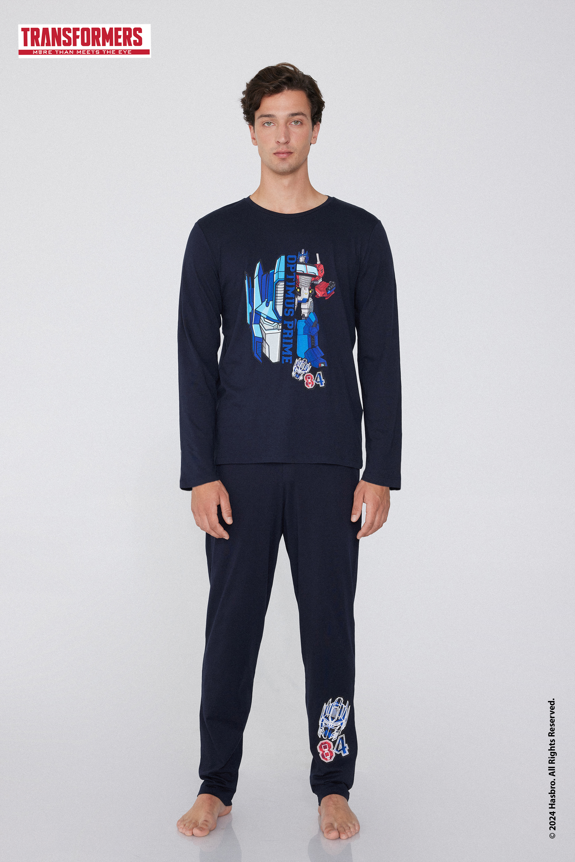 Transformers Print Cotton Full Length Pajamas - | Tezenis