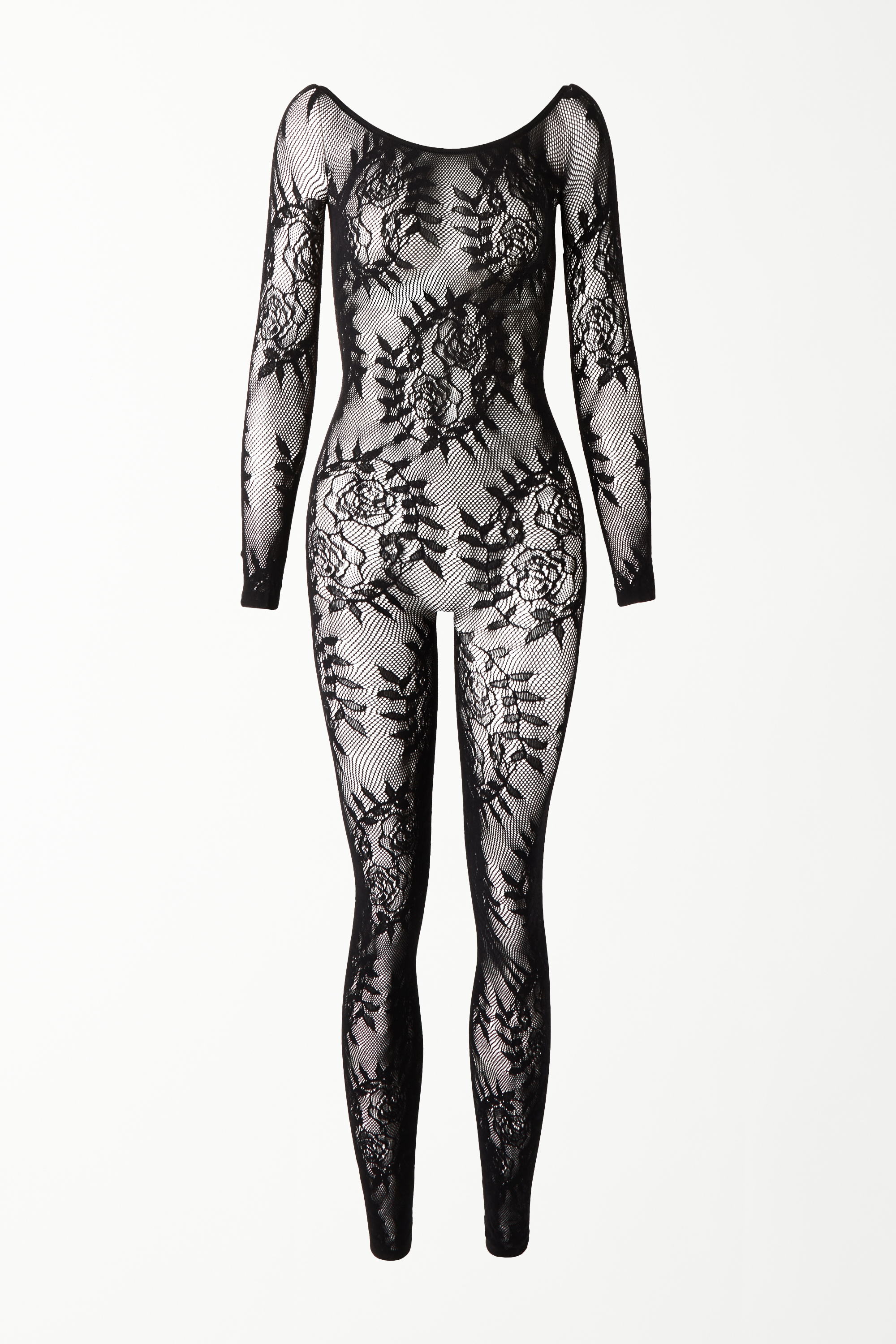 Langer Spitzen-Overall ohne Nähte | Tezenis