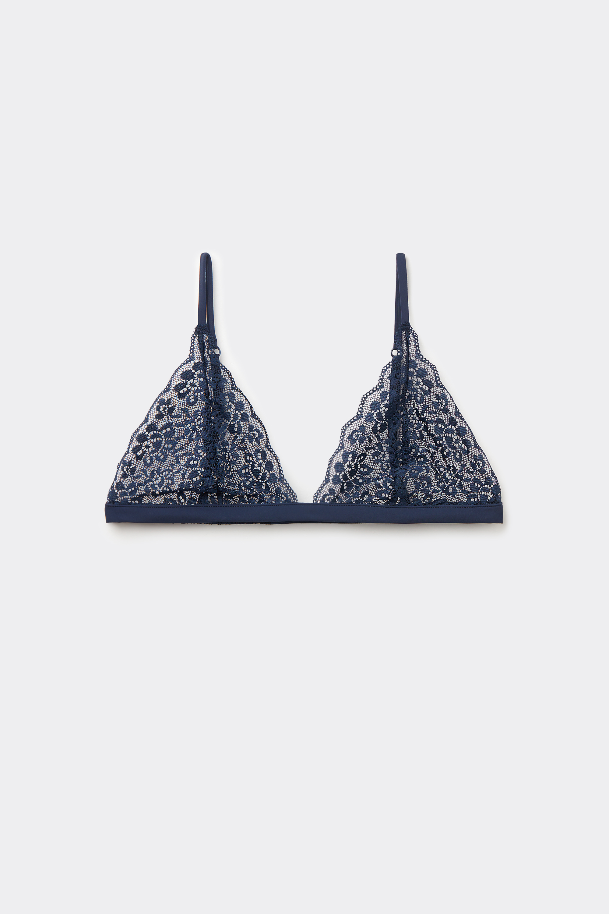 Unpadded Recycled Lace Triangle Bra - Triangle - Women | Tezenis
