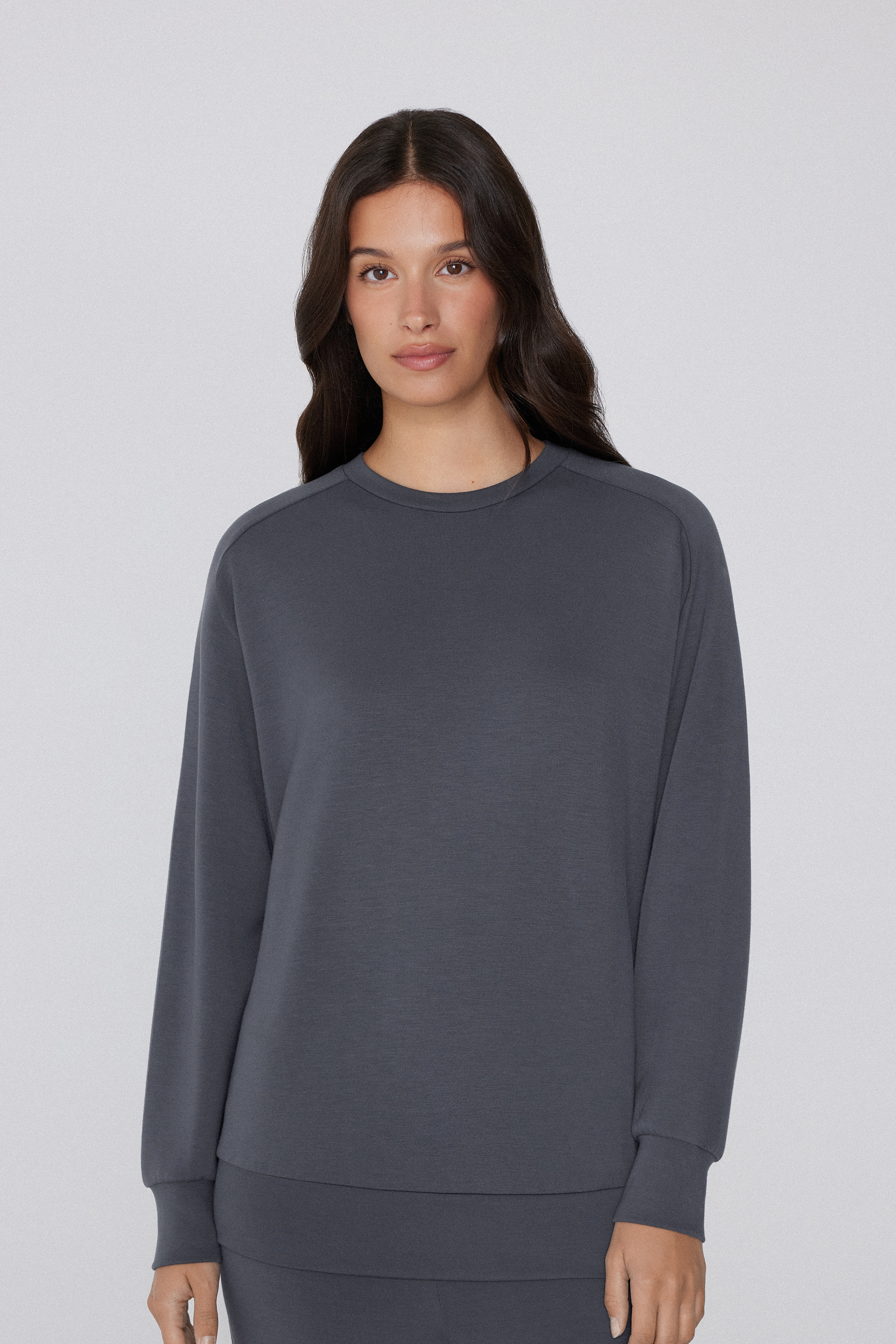 Soft Touch Viscose Crew Neck Sweatshirt - Sweatshirts - Women | Tezenis