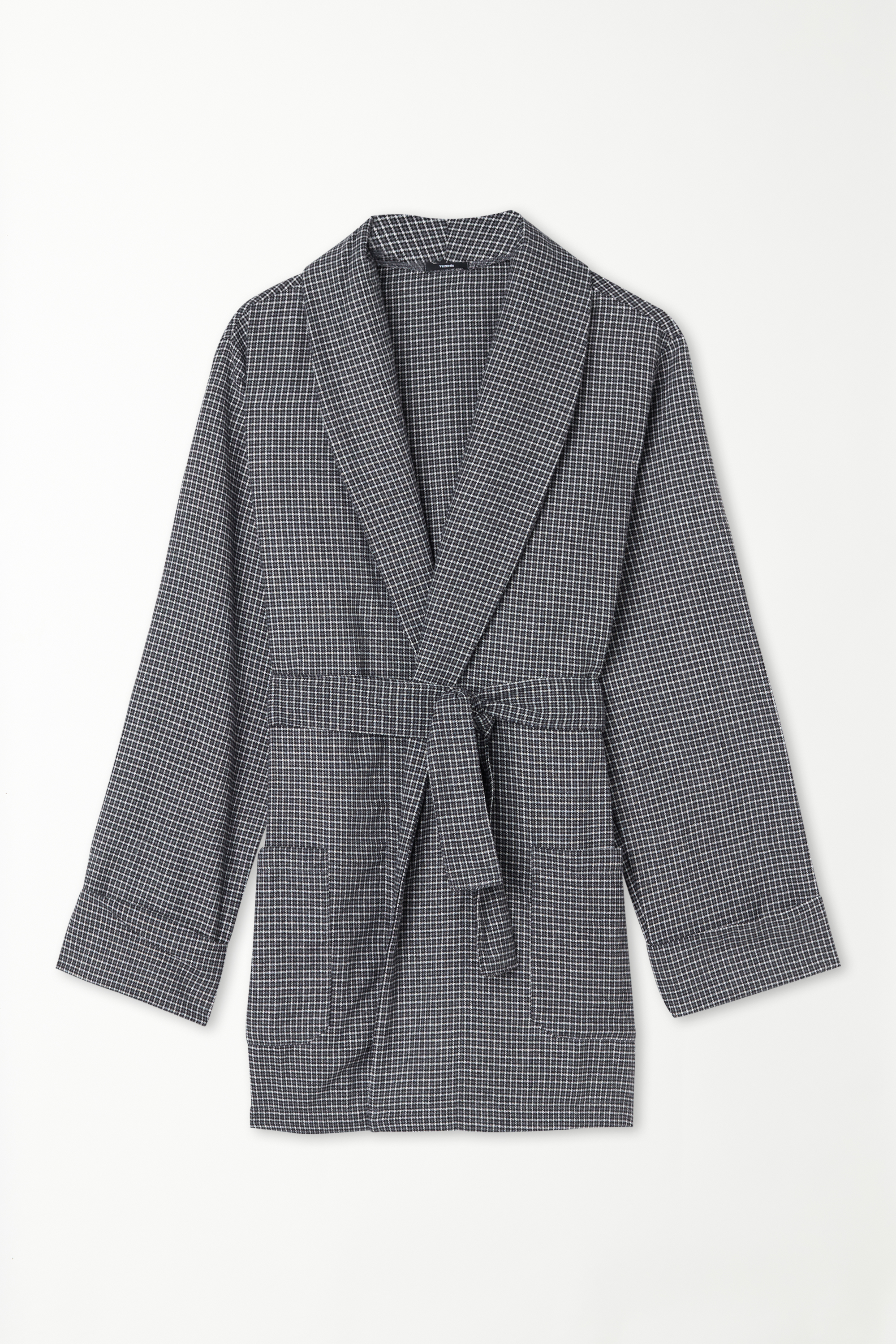 Men’s Short Flannel Robe - | Tezenis