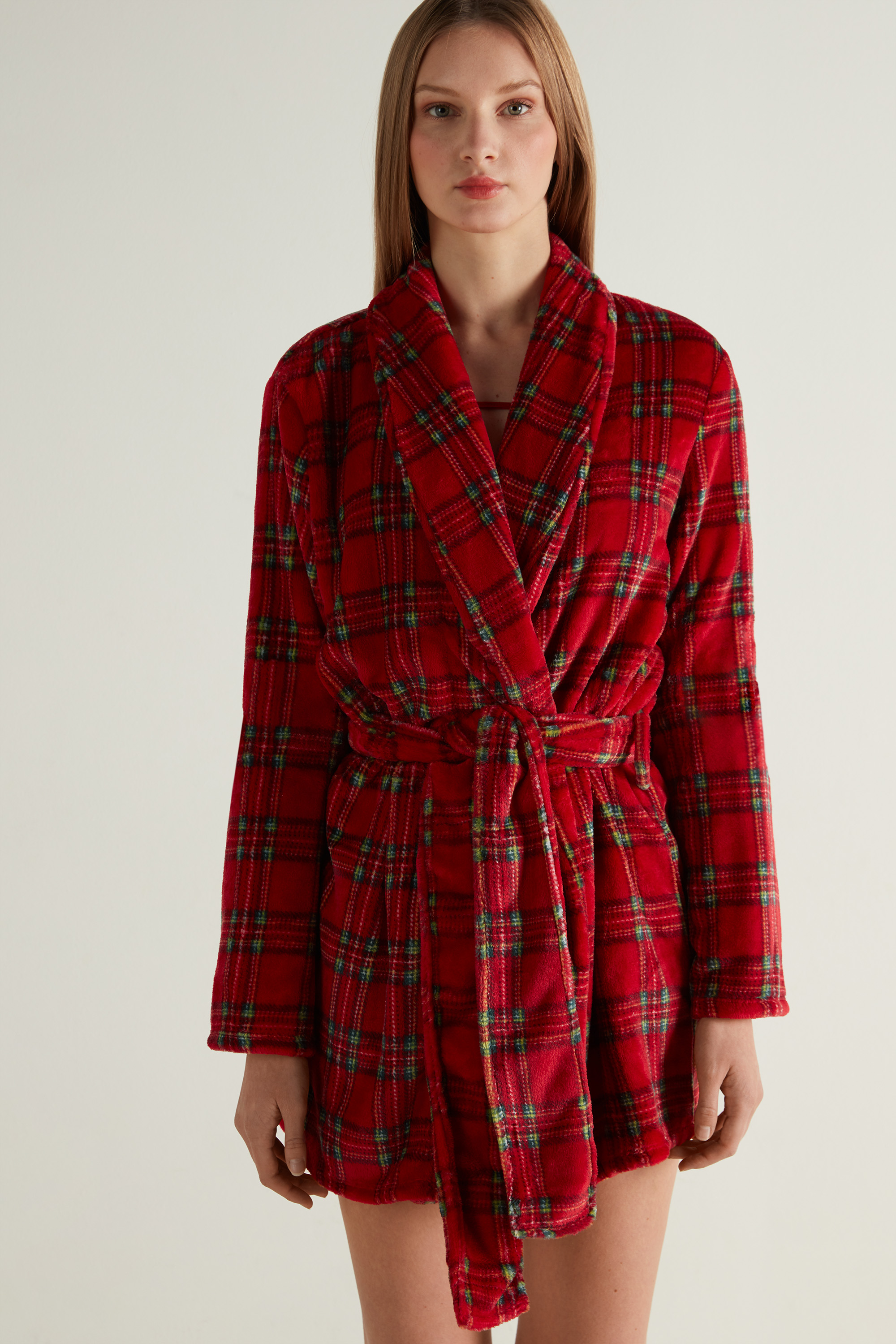 Unisex Christmas Fleece Robe - | Tezenis