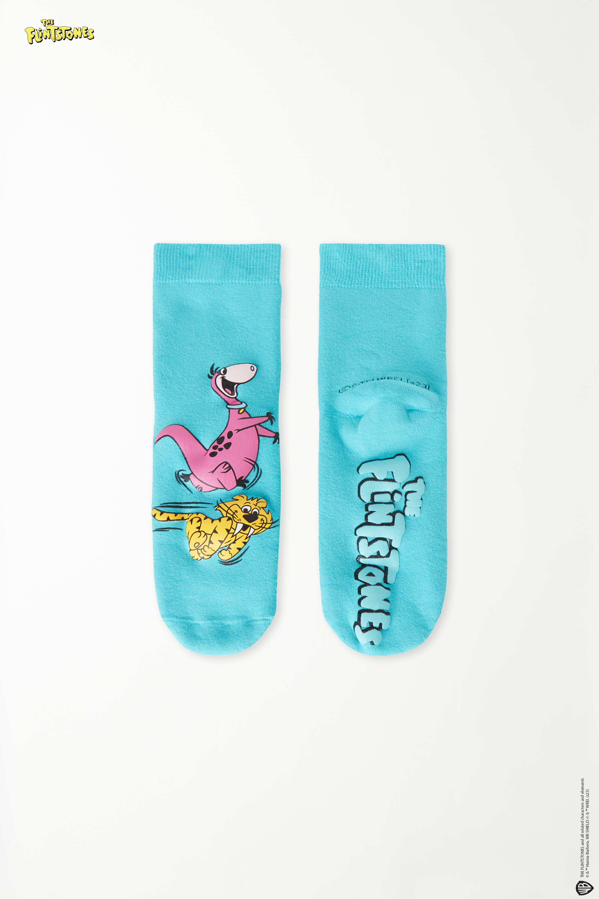 Non-slip socks with Flintstones print - Short Socks - Men | Tezenis