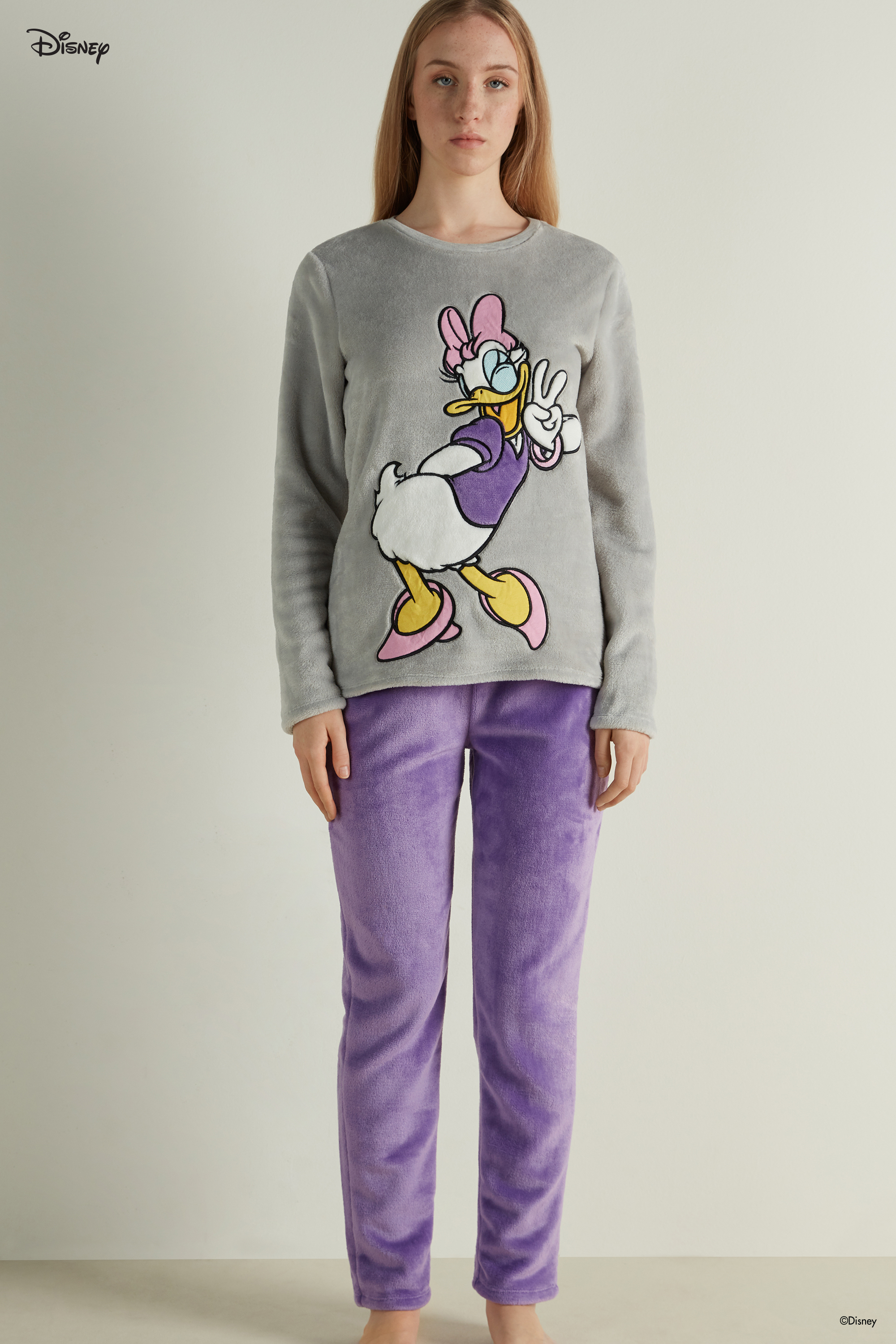 Full-Length Disney Daisy Duck Fleece Pajamas - | Tezenis